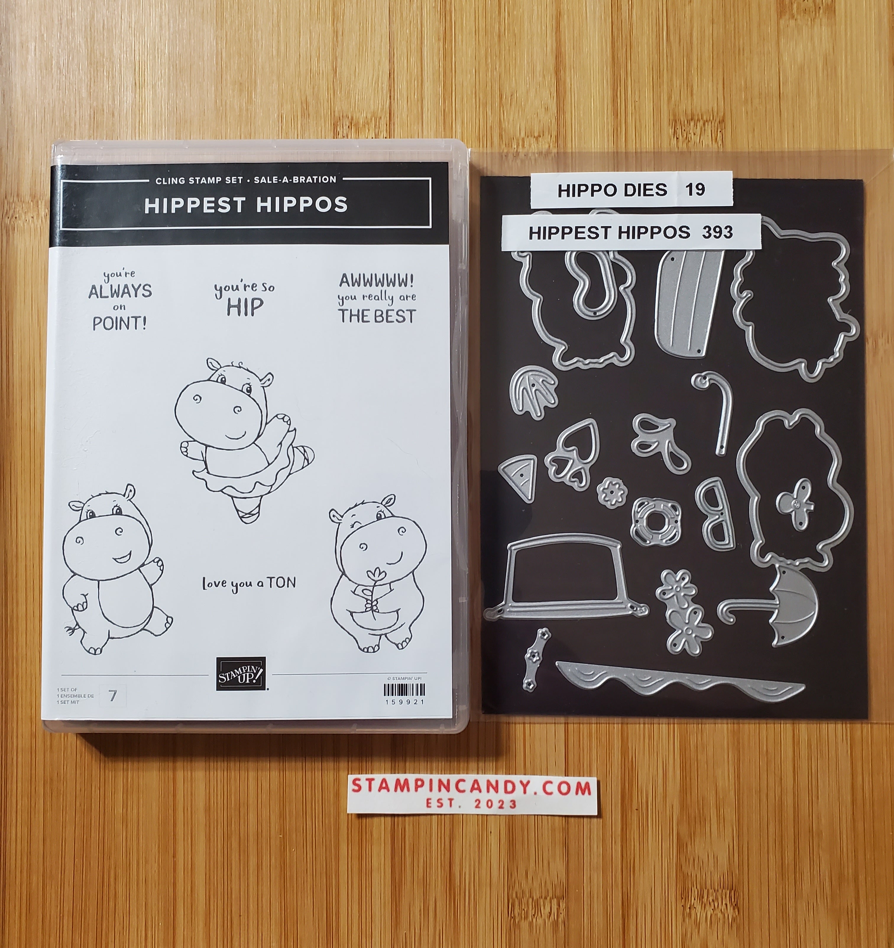 Stampin' UP! "Hippest Hippos" Stamp Set with "Hippest Hippos" Dies ...