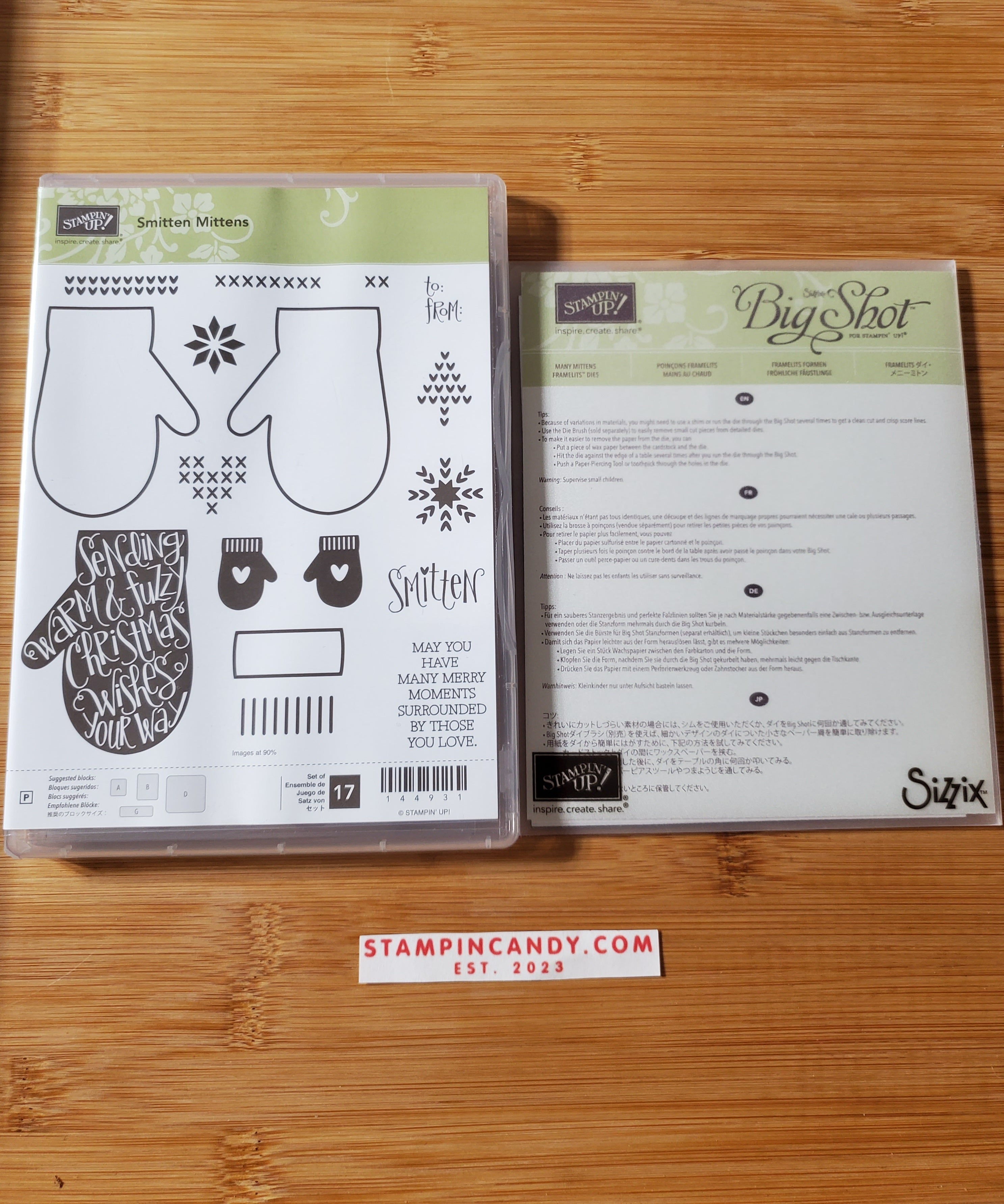 Stampin' UP! "Smitten Mittens" Stamp Set with "Many Mittens" Dies ...