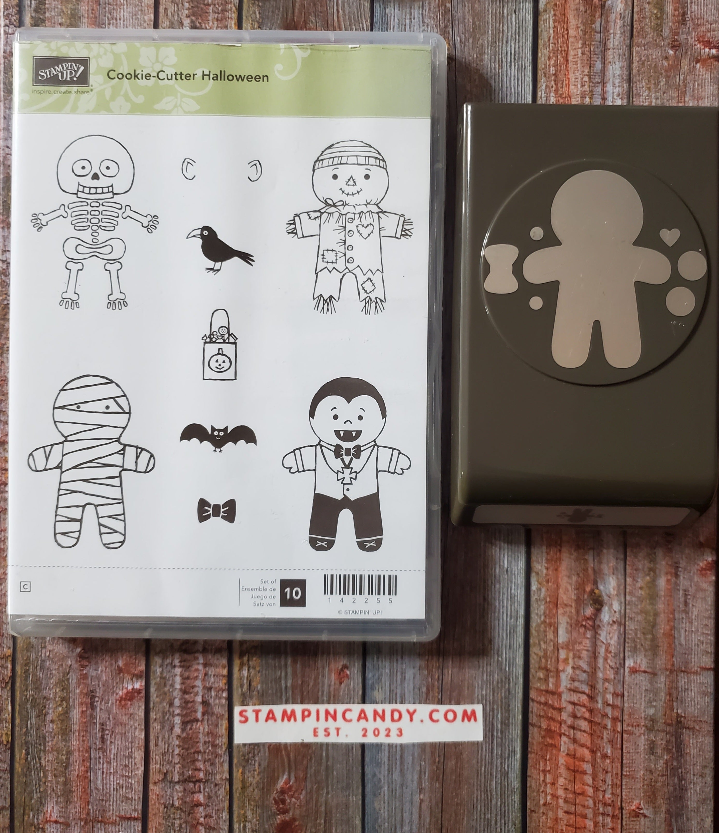 Stampin' UP! "Cookie-Cutter Halloween" Stamp Set with "Gingerbread" Pu ...