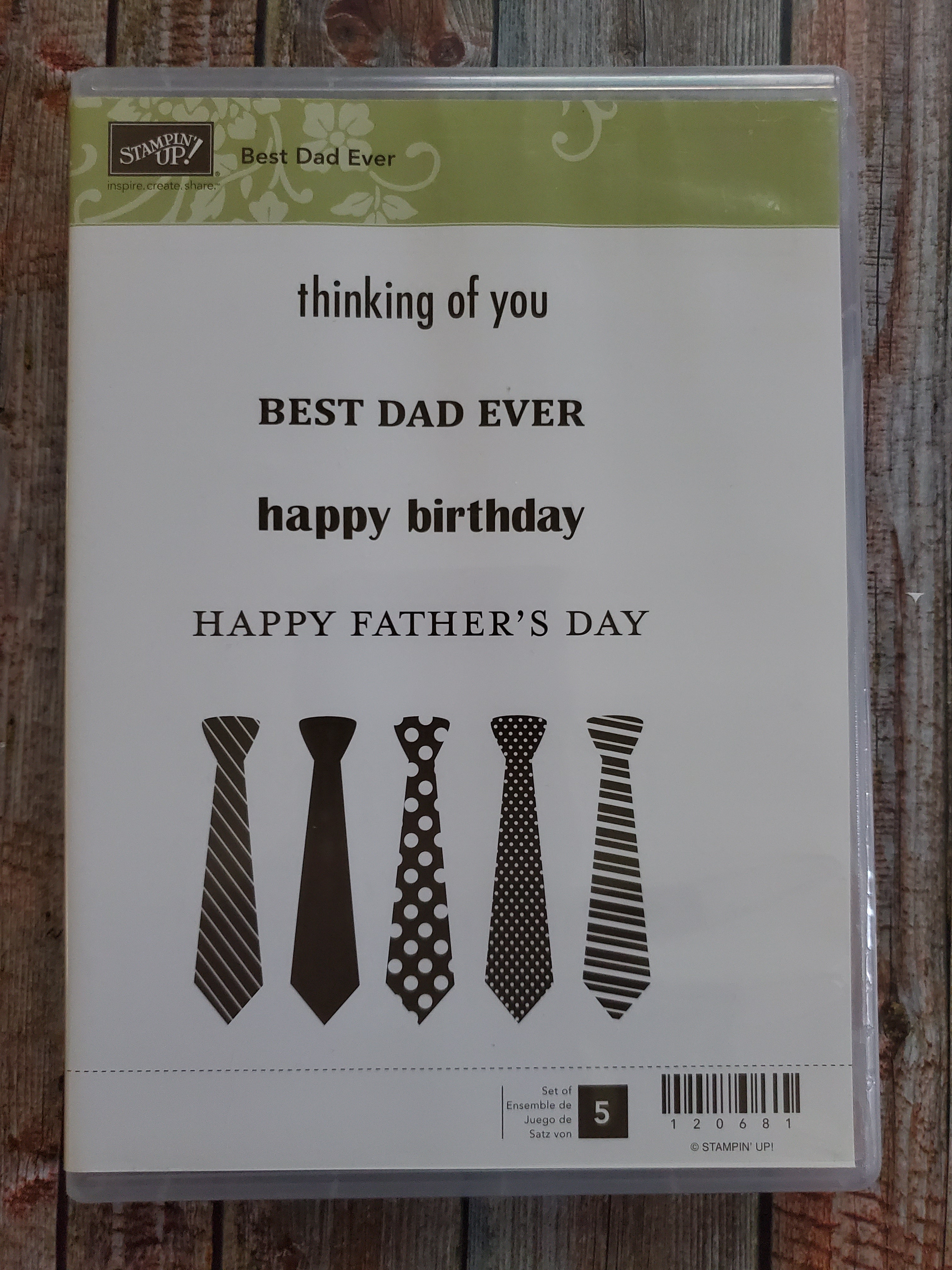 Stampin' UP! "Best Dad Ever" Stamp Set – StampinCandy.com