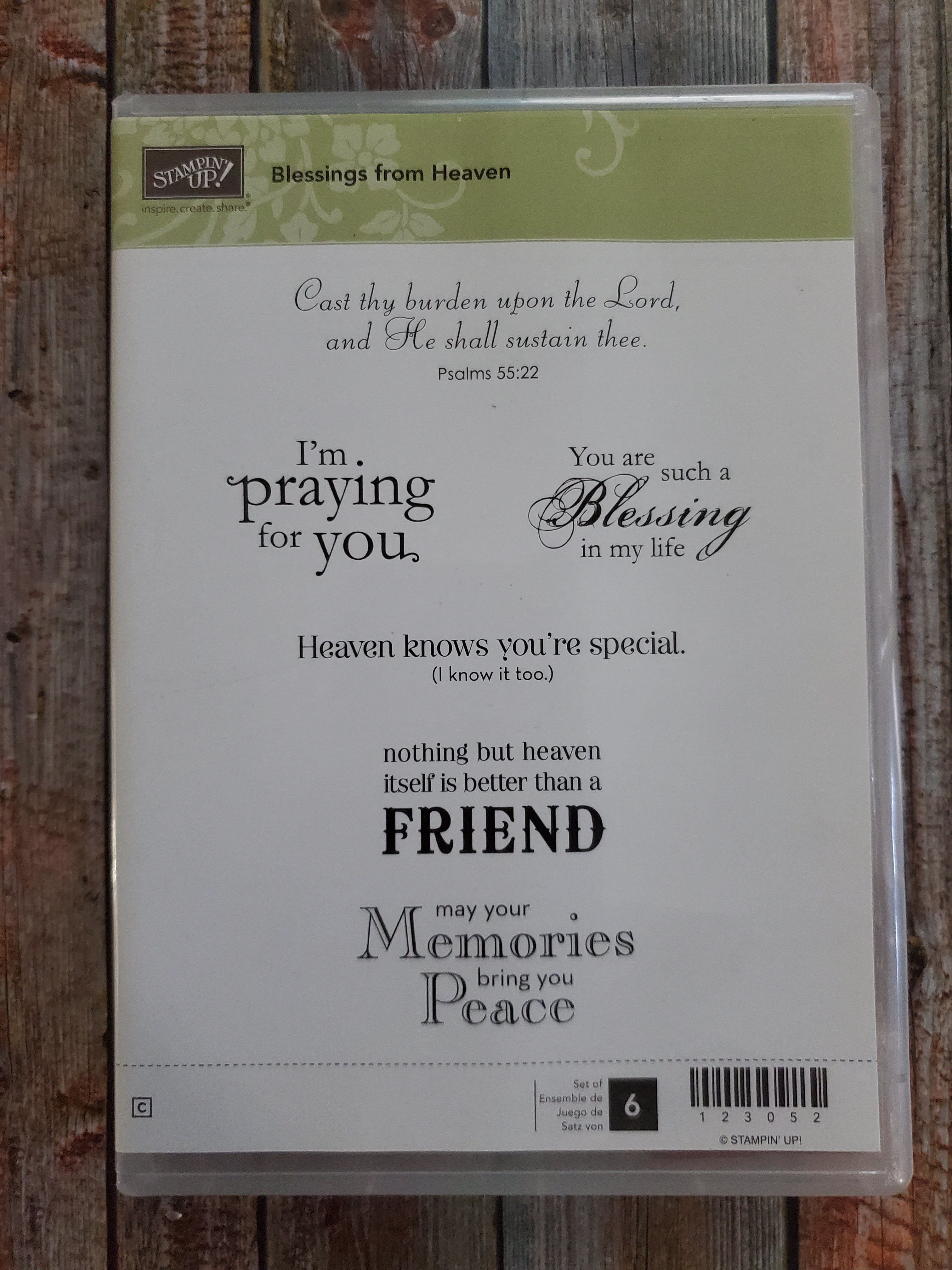 Stampin' UP! "Blessings from Heaven" Stamp Set – StampinCandy.com
