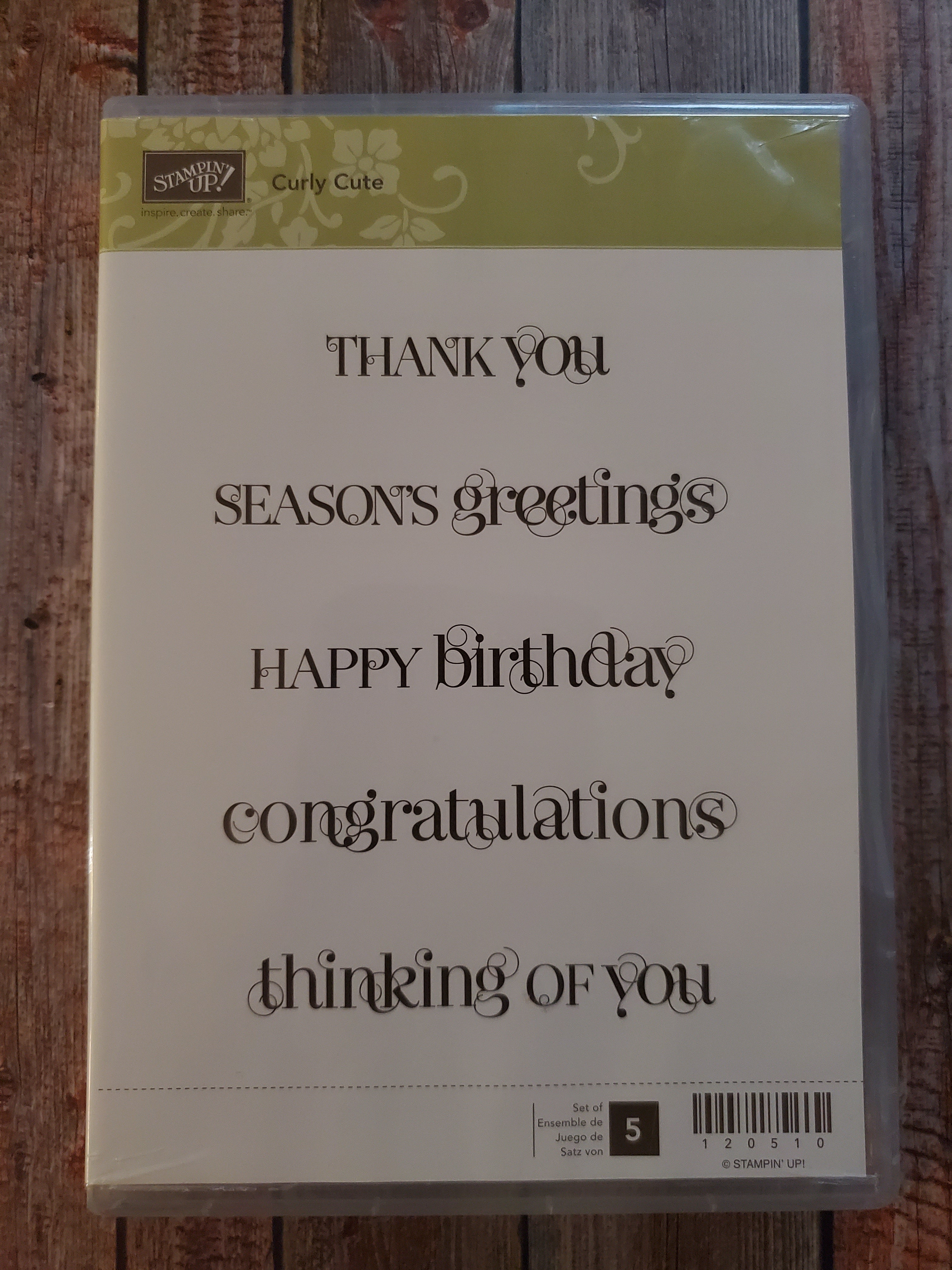Stampin' UP! "Curly Cute" Stamp Set – StampinCandy.com