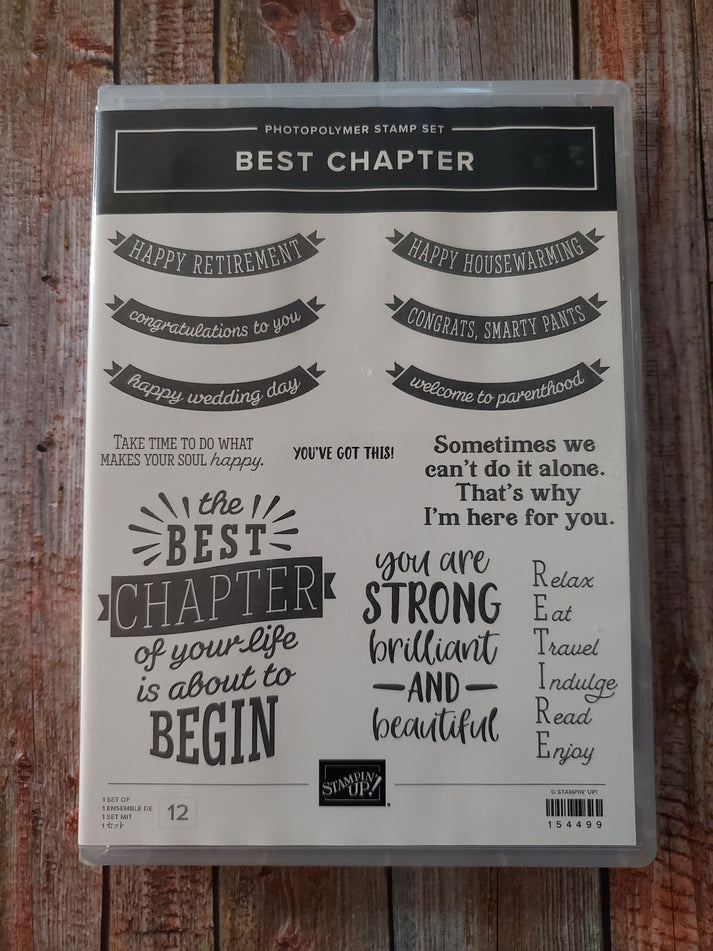 Stampin' UP! "Best Chapter" Stamp Set – StampinCandy.com
