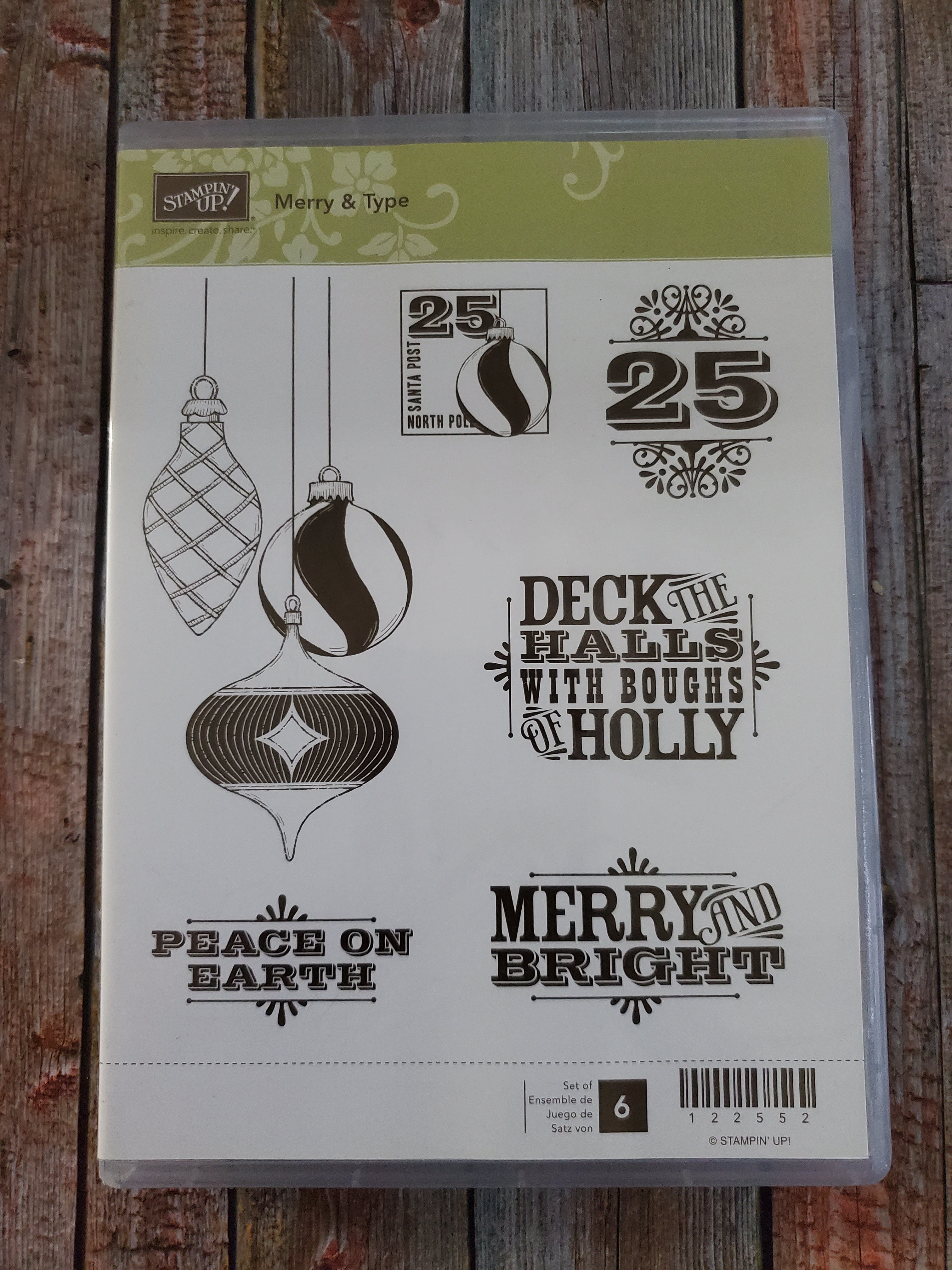 Stampin' UP! "Merry & Type" Stamp Set – StampinCandy.com