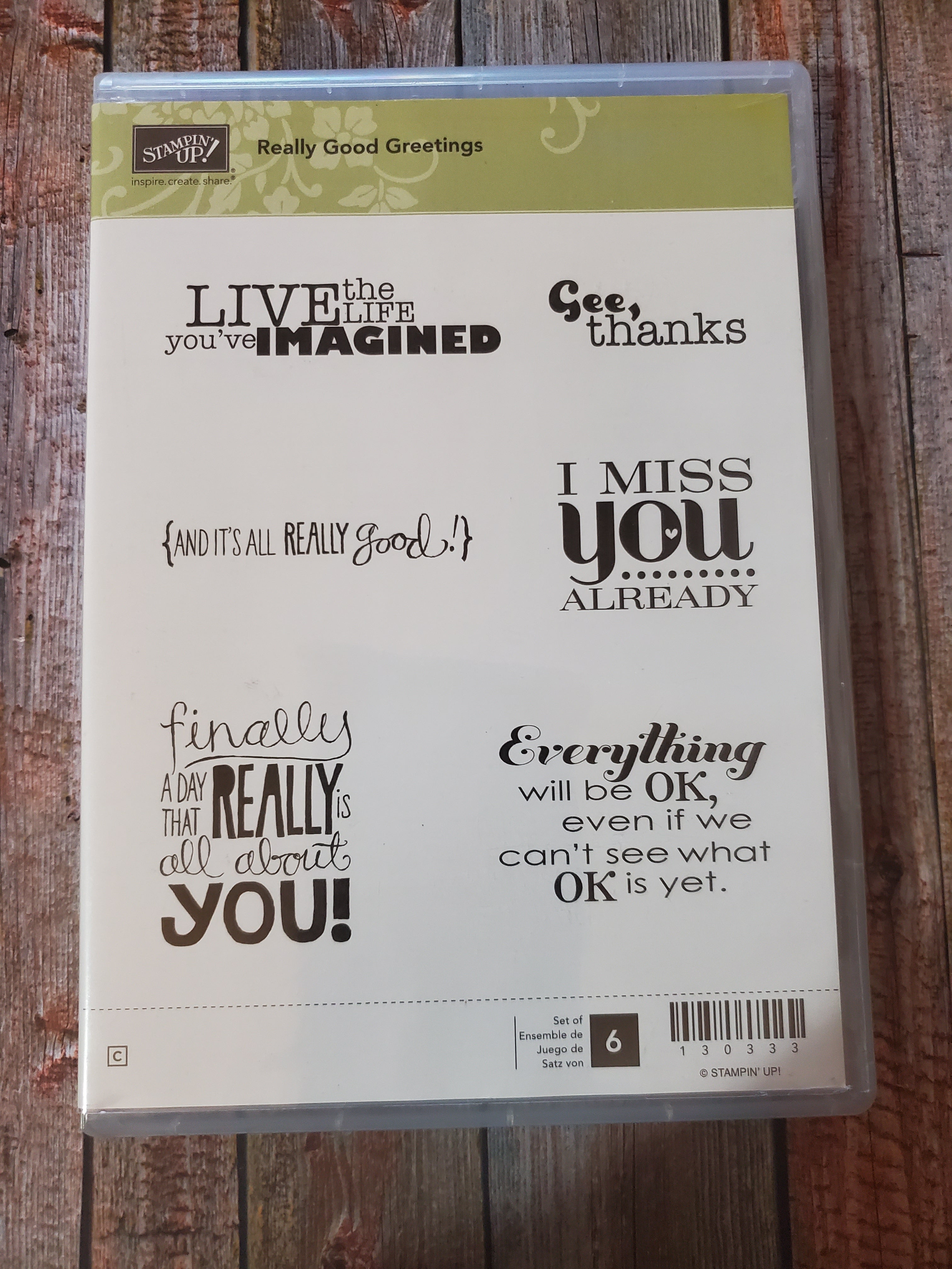 Stampin' UP! "Really Good Greetings" Stamp Set – StampinCandy.com
