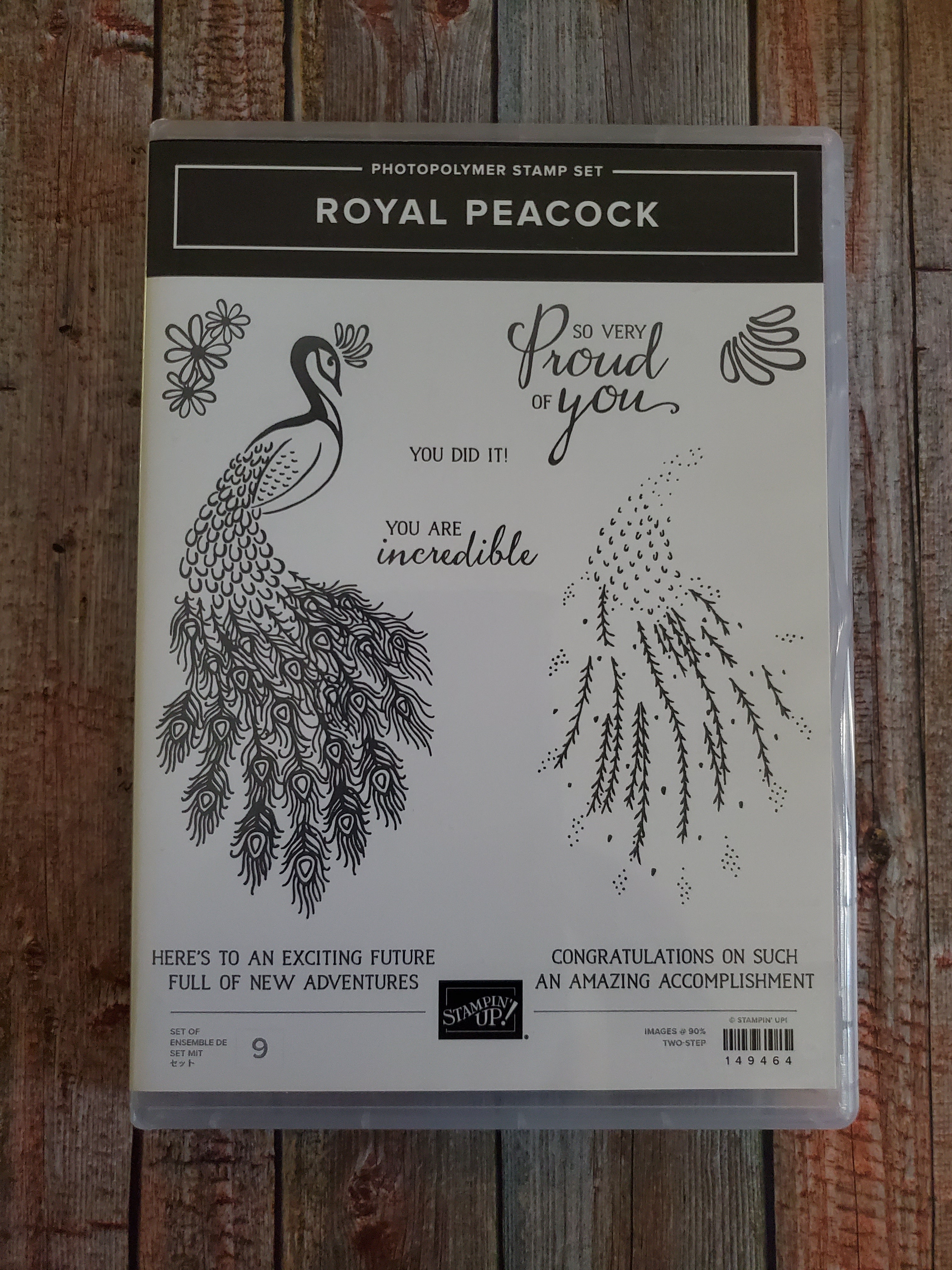 Stampin' UP! "Royal Peacock" Stamp Set with "Detailed Peacock" Dies ...