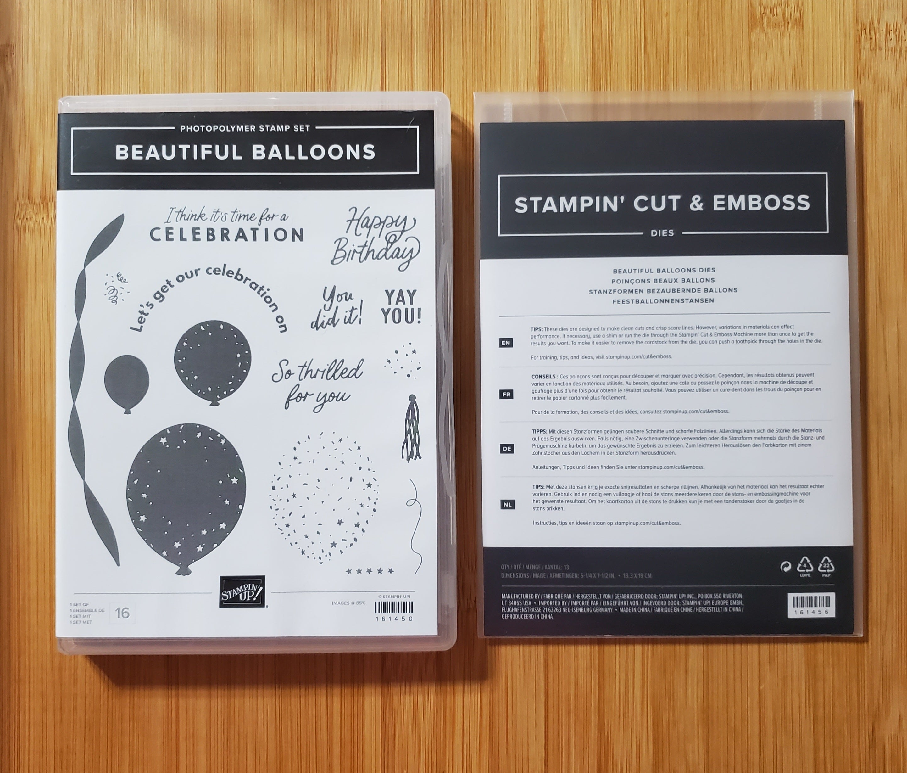 Stampin' UP! "Beautiful Balloons" Stamp Set with "Beautiful Balloons ...