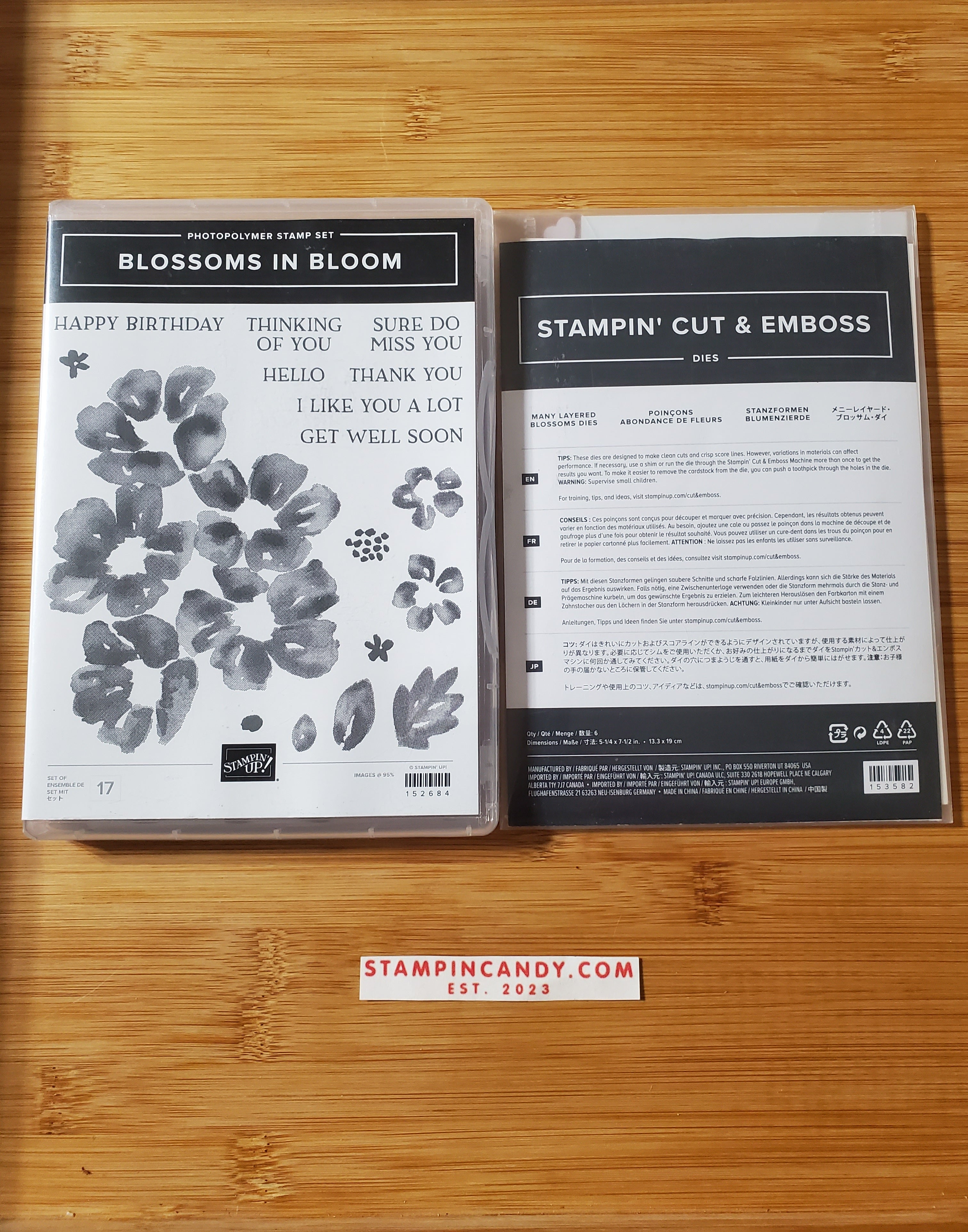 Stampin' UP! "Blossoms in Bloom" Stamp Set with "Many Layered Blossoms ...
