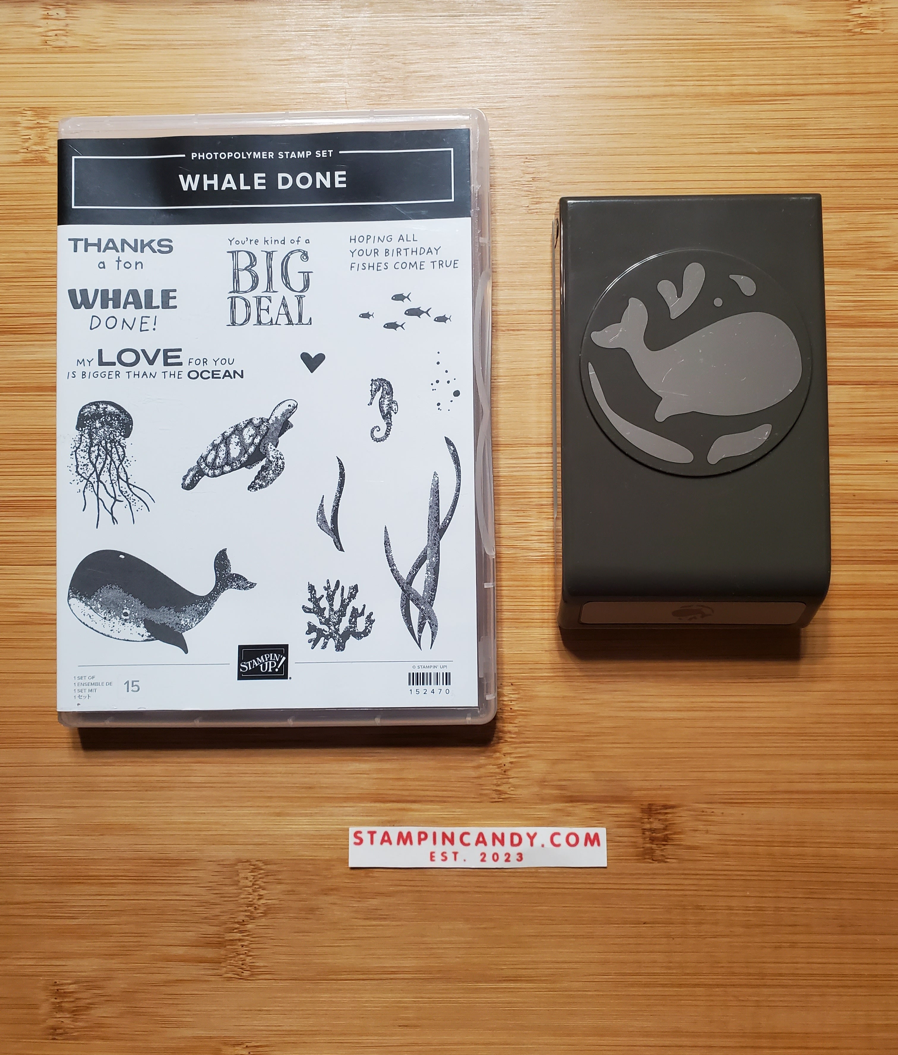 Stampin' UP! "Whale Done" Stamp Set with "Whale" Punch – StampinCandy.com