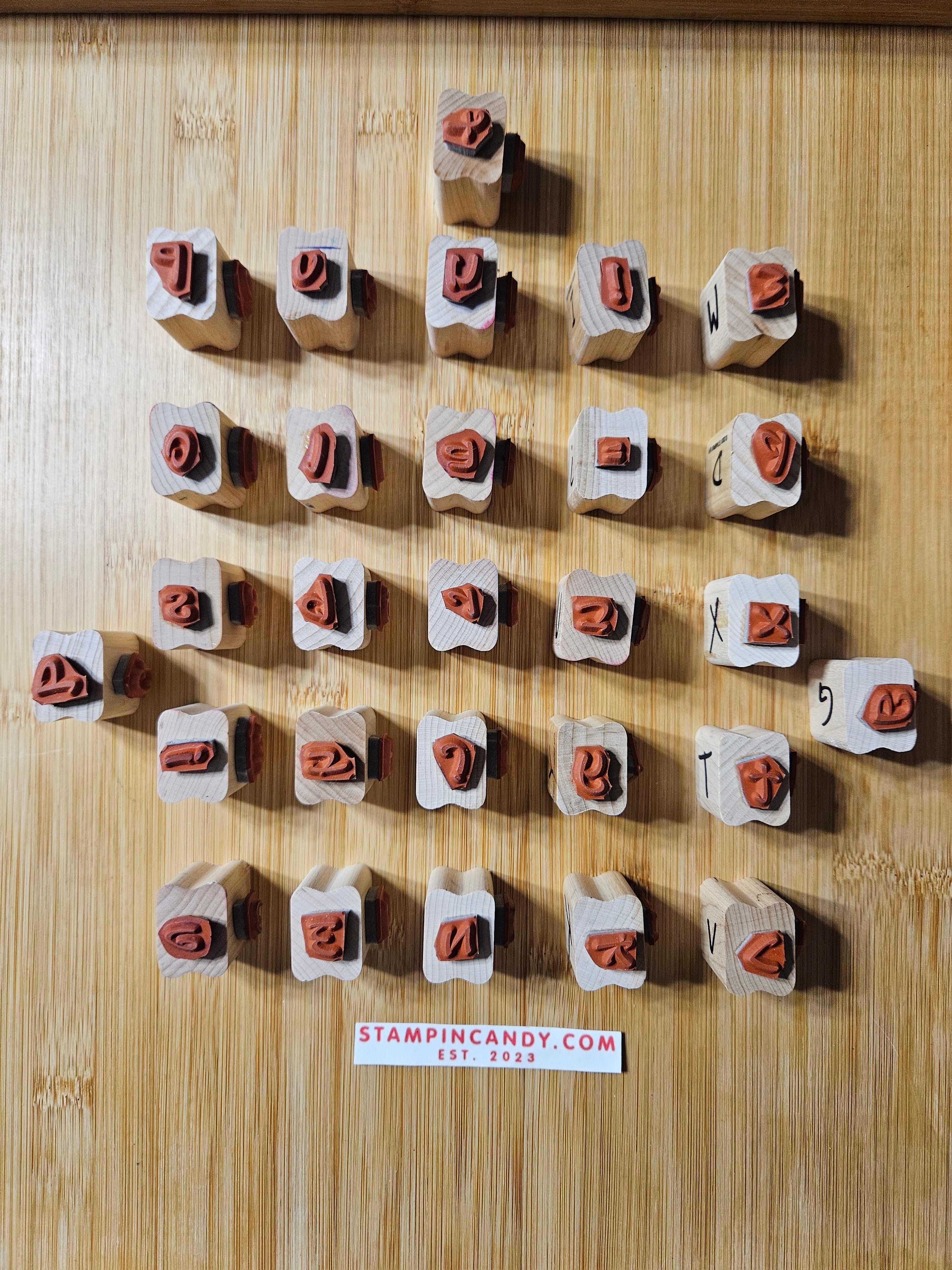 Stampin' UP! "Brushstroke Alphabet" Stamp Set (Wood Block ...