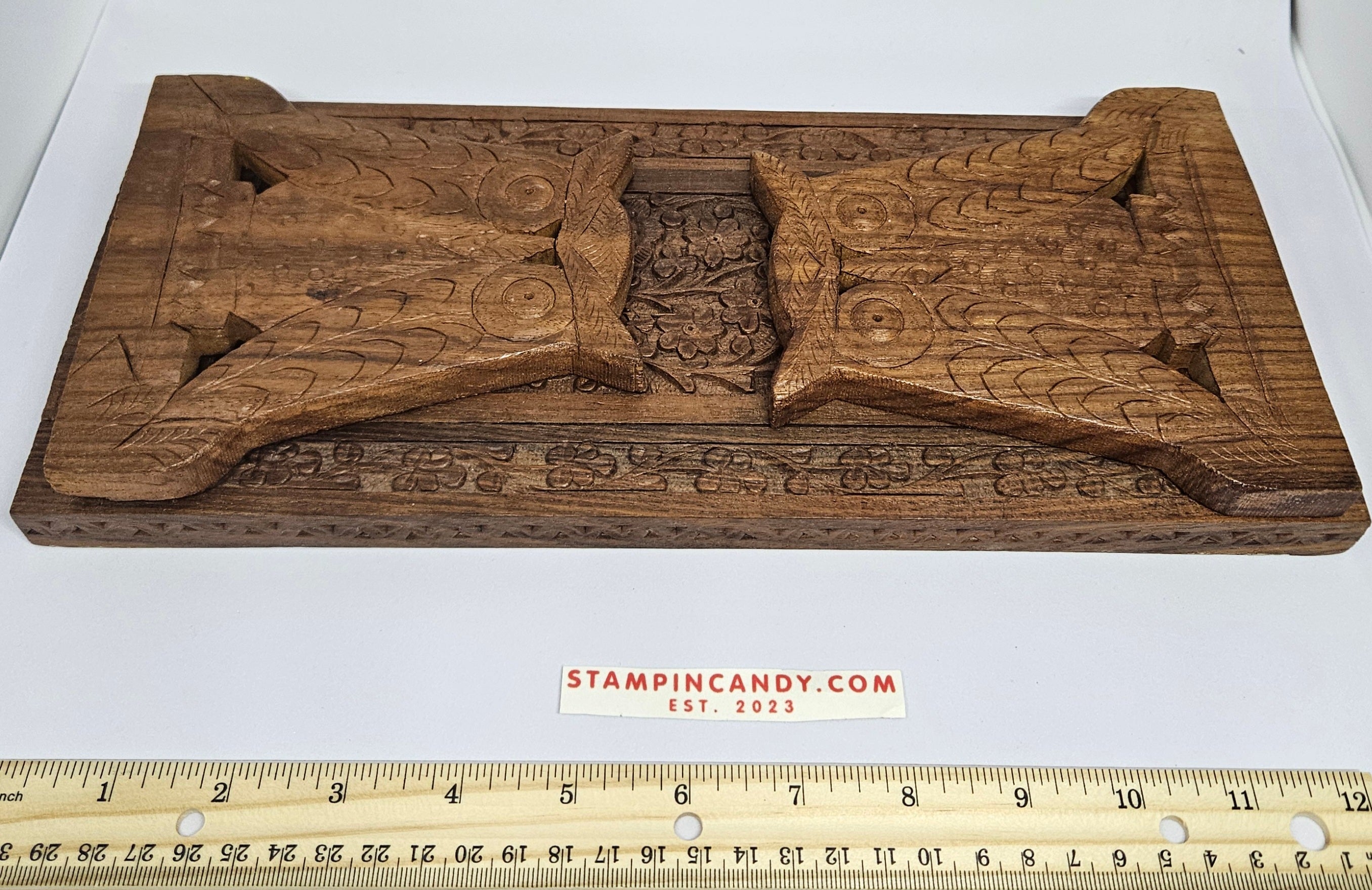 Carved Wooden Owl Sliding Bookends – StampinCandy.com