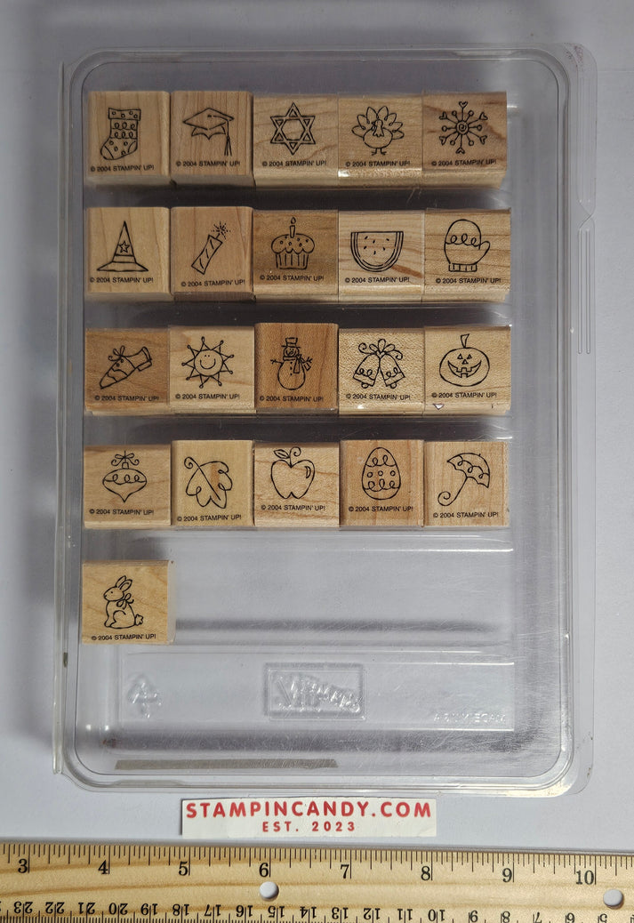 Stampin Up - Year Round Fun II *Missing 7 Stamps* – StampinCandy.com