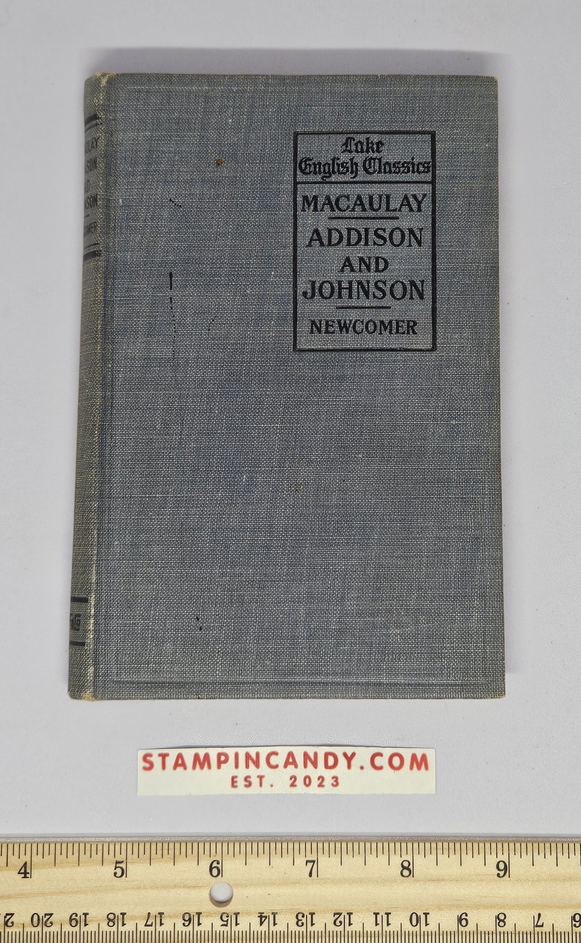 Lake English Classics - Macaulay - Addison and Johnson - 1903 Antique ...