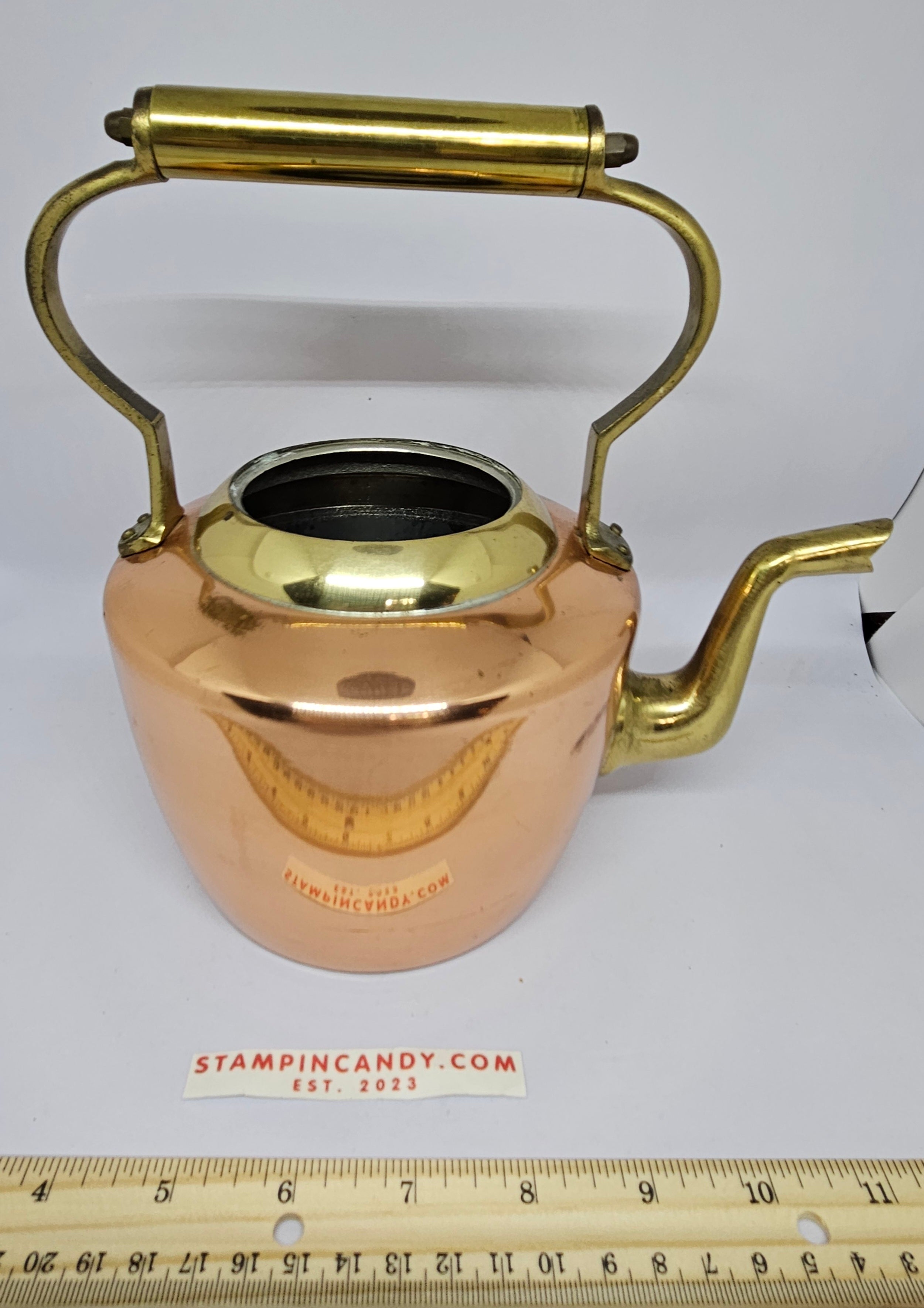 Copper & Brass Teapot *MISSING THE LID* – StampinCandy.com