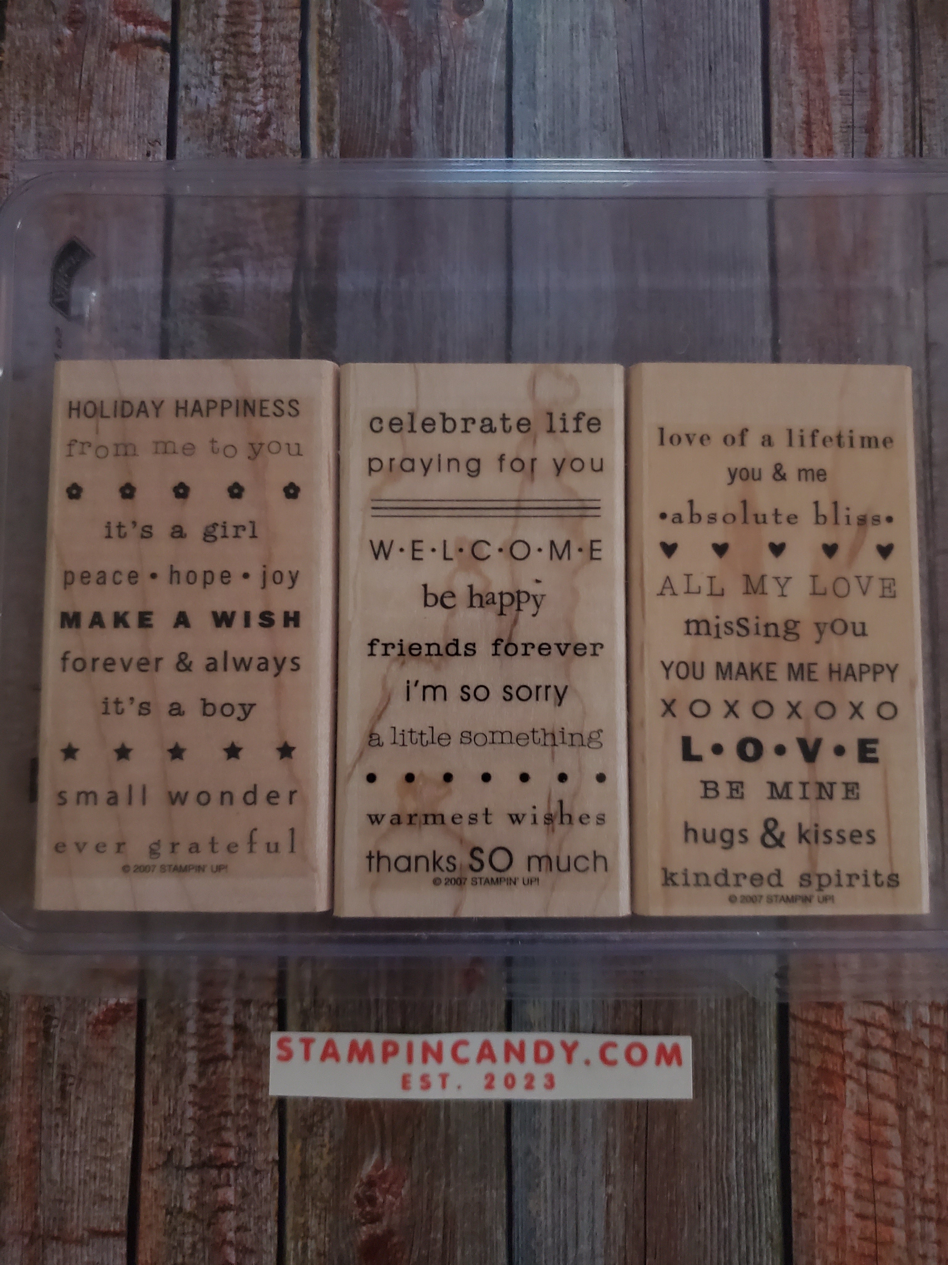 Stampin' UP! "So Many Sayings" Stamp Set (Wood Block) – StampinCandy.com