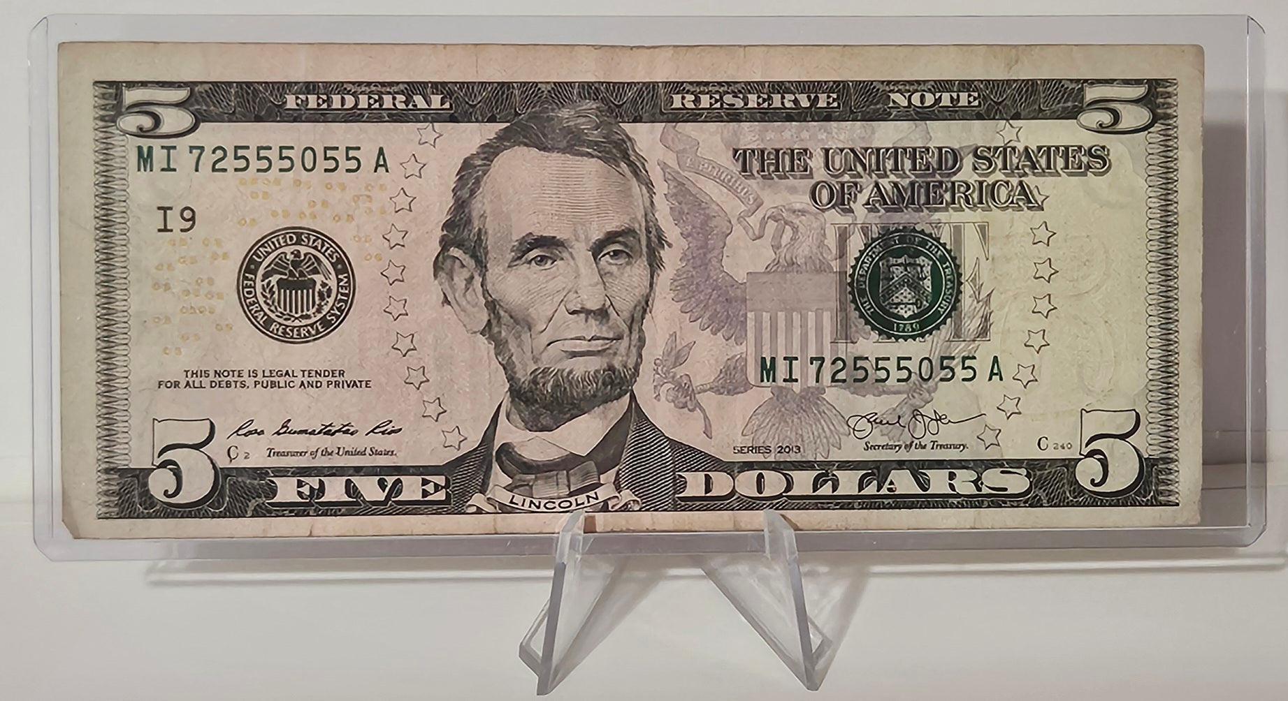 Fancy Serial Number $5 - "MI 72555055 A" – StampinCandy.com