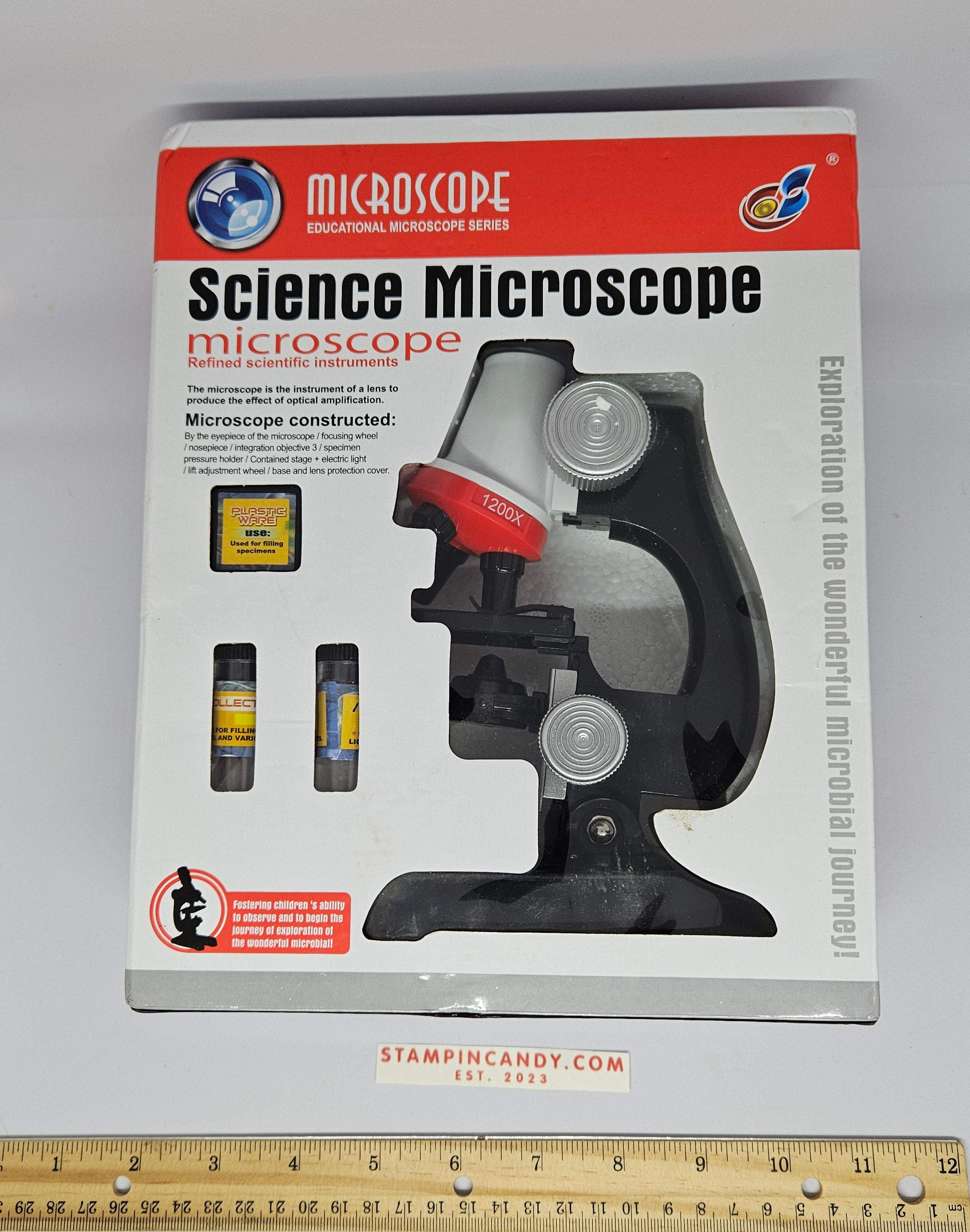 Science Microscope – Stamps and Stones