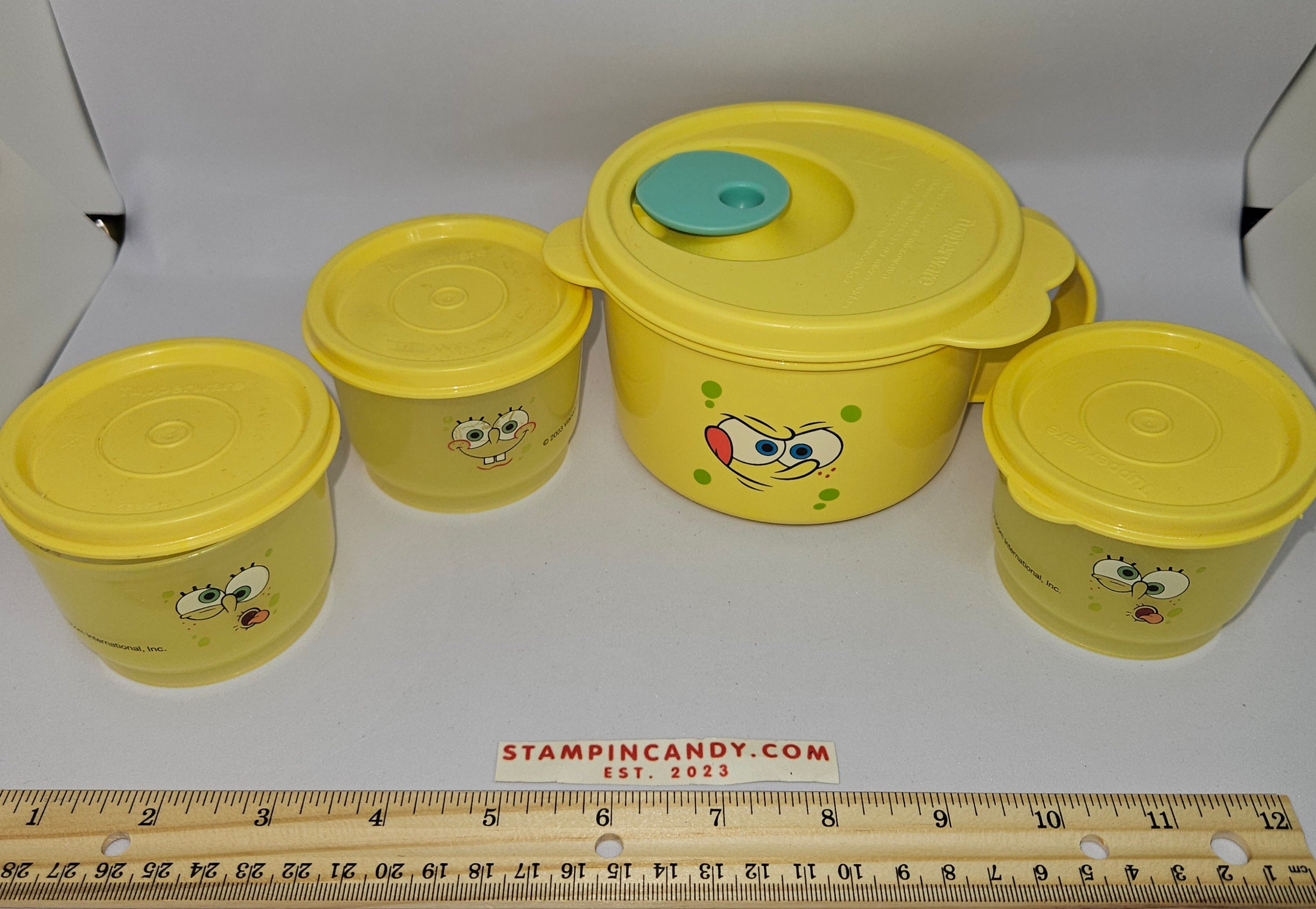 Tupperware - SpongeBob 16 oz Bowl with 3 Matching Snack Containers ...