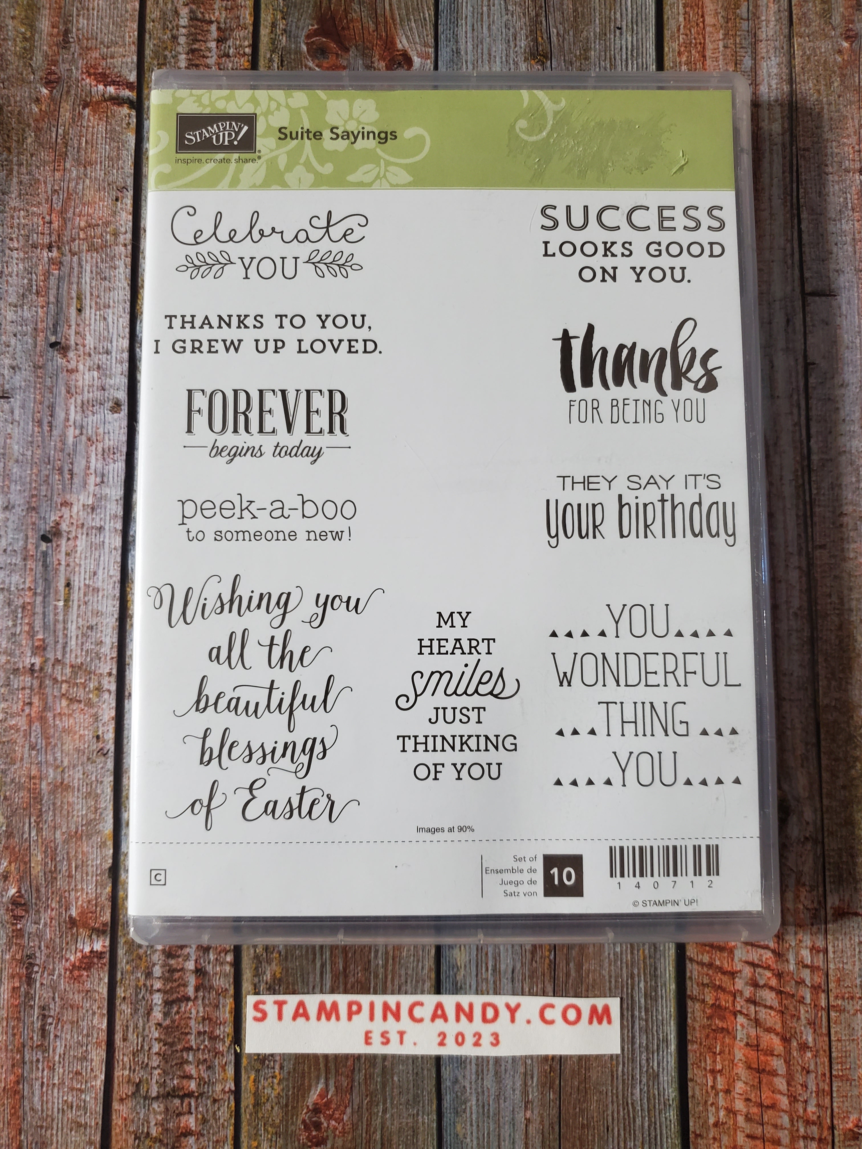 Stampin' UP! "Suite Sayings" Stamp Set – StampinCandy.com