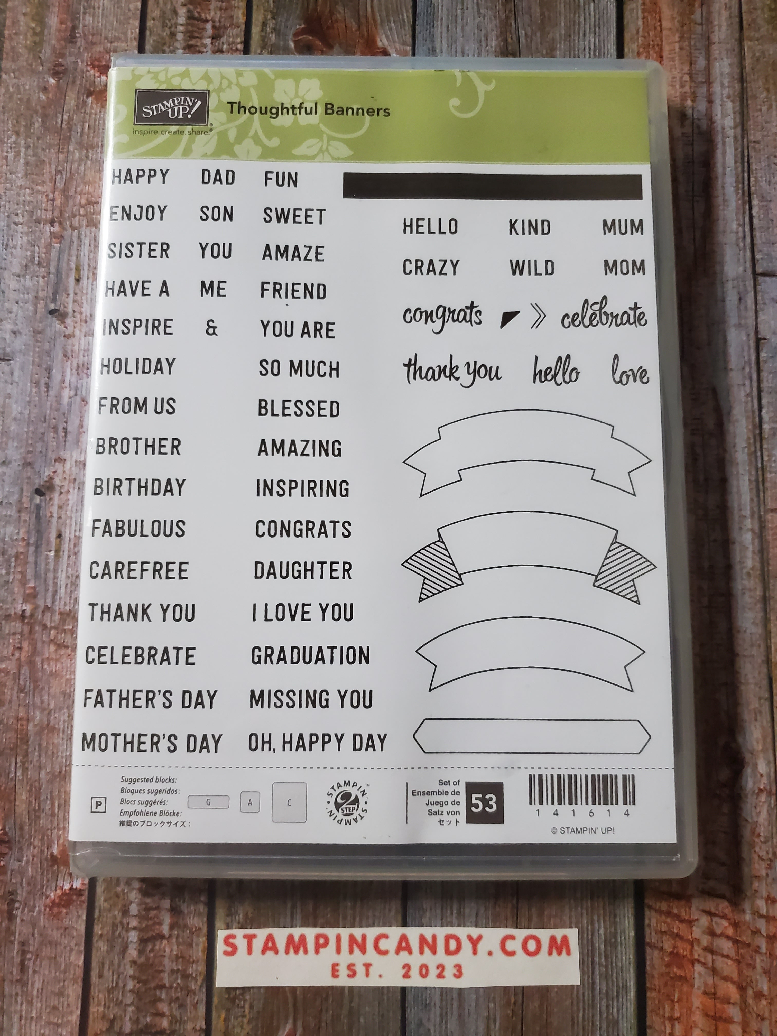 Stampin' UP! "Thoughtful Banners" Stamp Set – StampinCandy.com