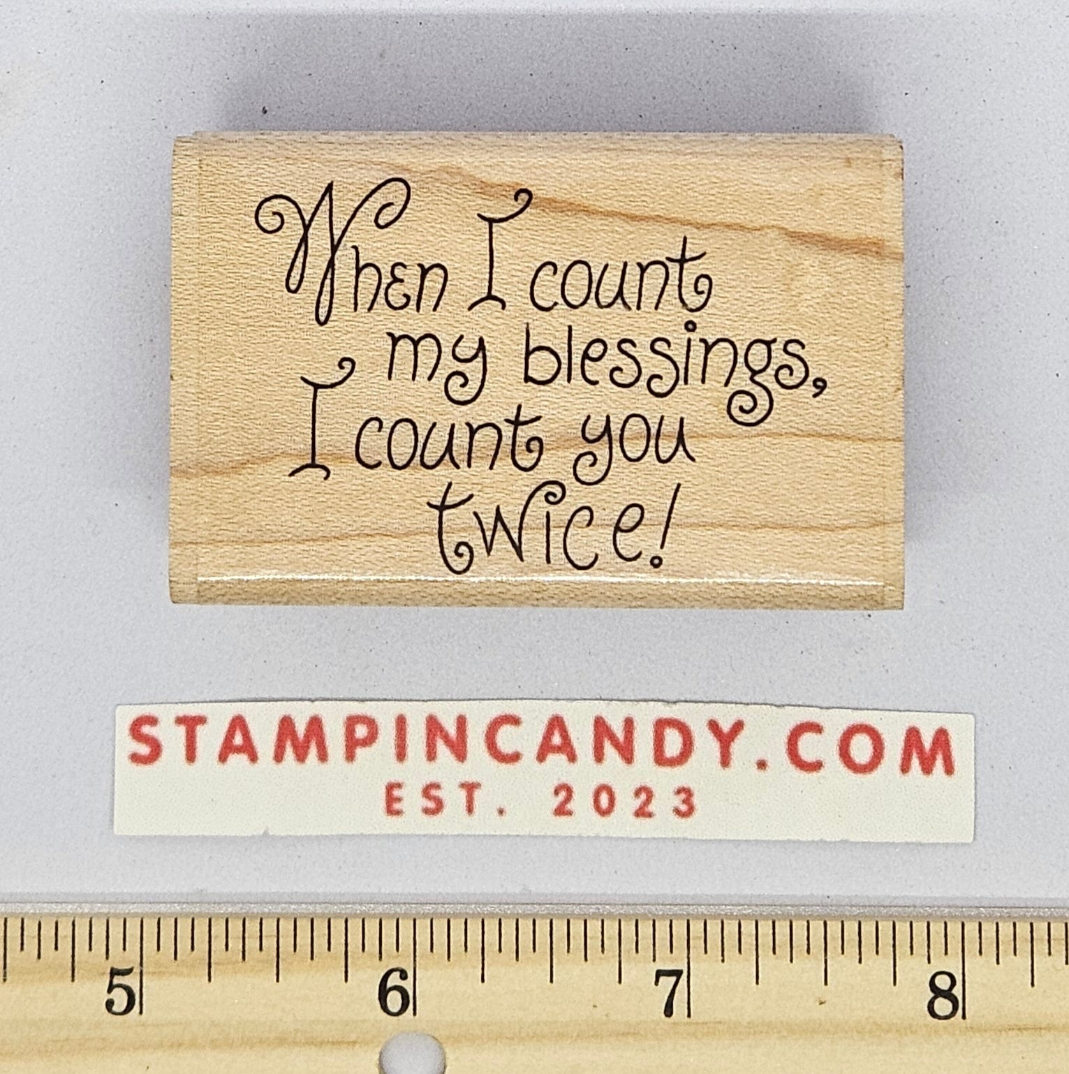 I Count You Twice Stamp - Stamp Affair 2004 ER1038 – StampinCandy.com