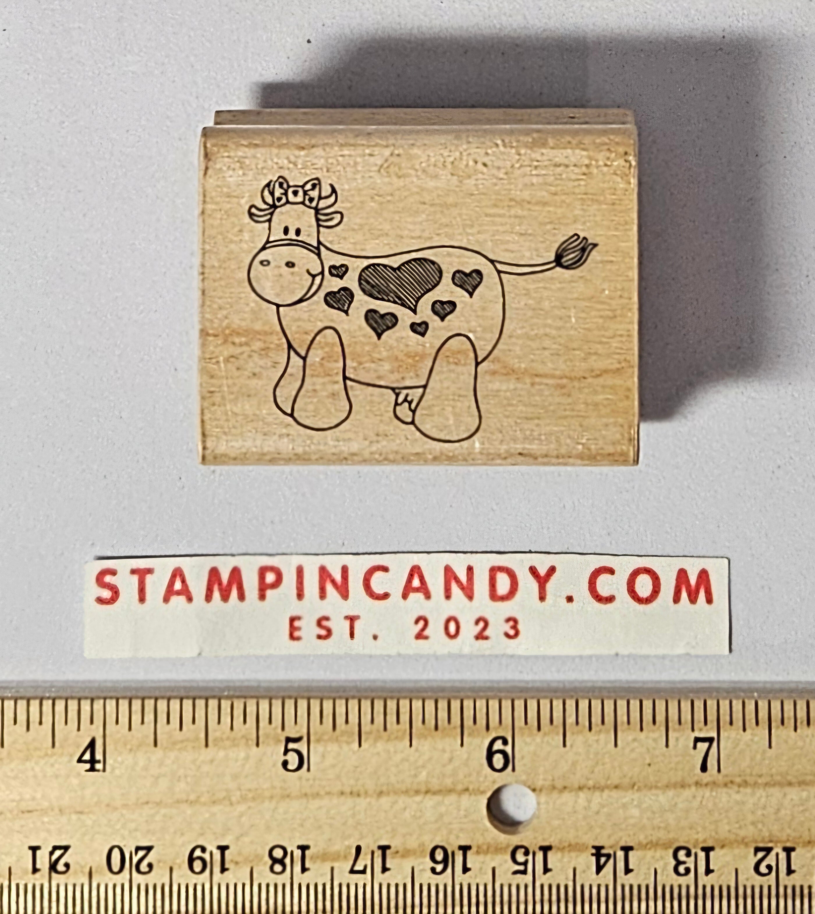 Cow Stamp - Hero Arts 1985 – StampinCandy.com