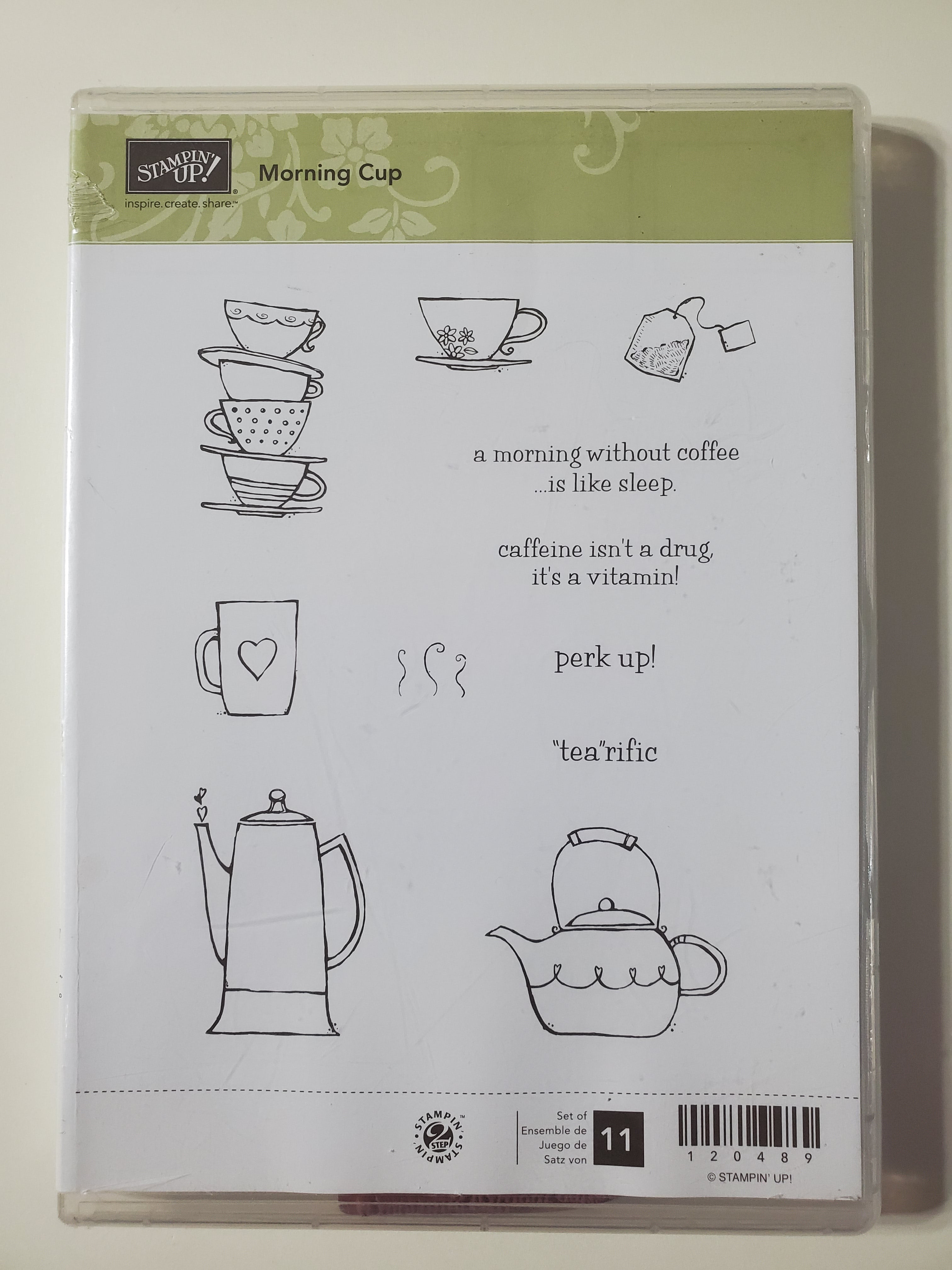 Stampin' UP! "Morning Cup" Stamp Set – StampinCandy.com